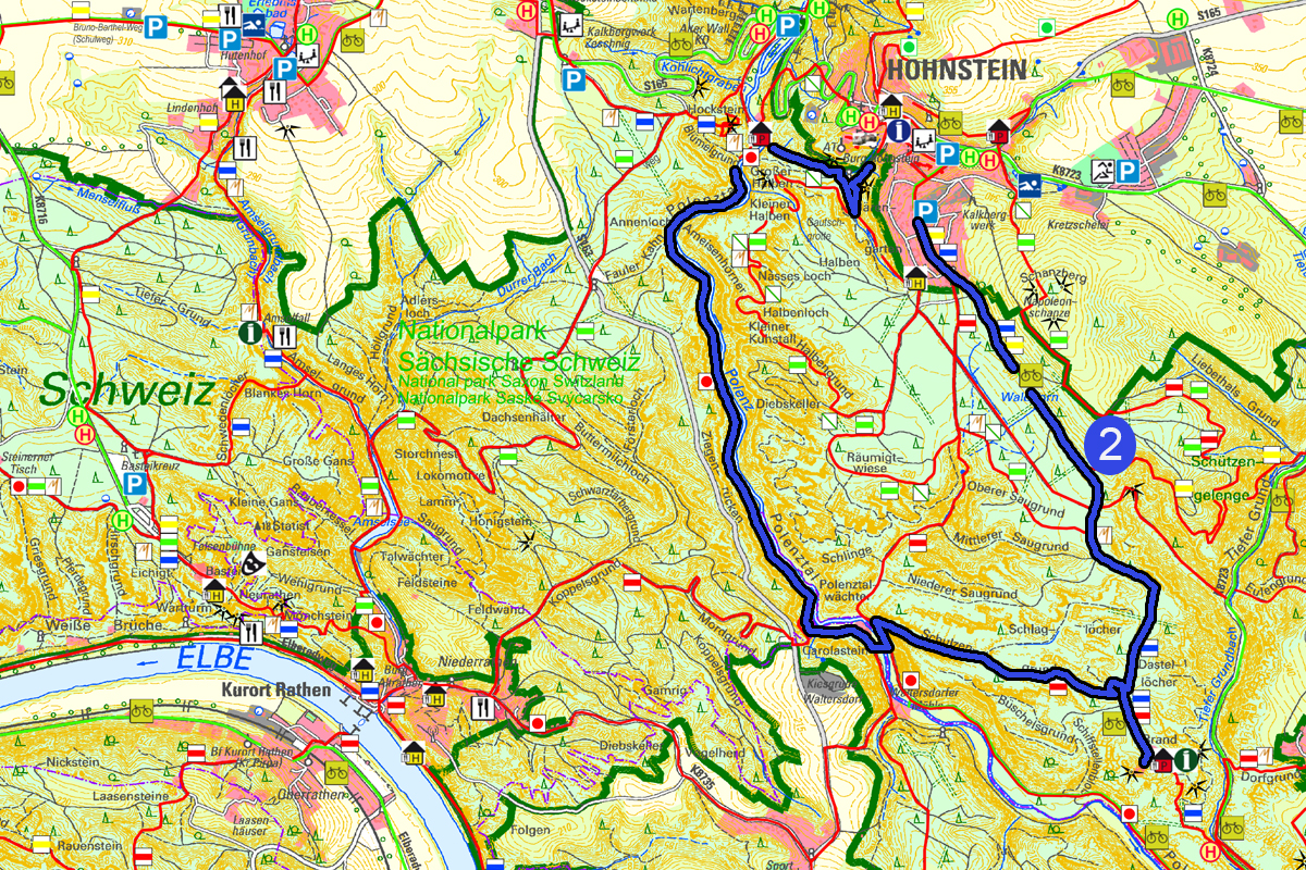 Wandertouren • Hohnstein - Burgstadt am Fels : Sächsische Schweiz ...
