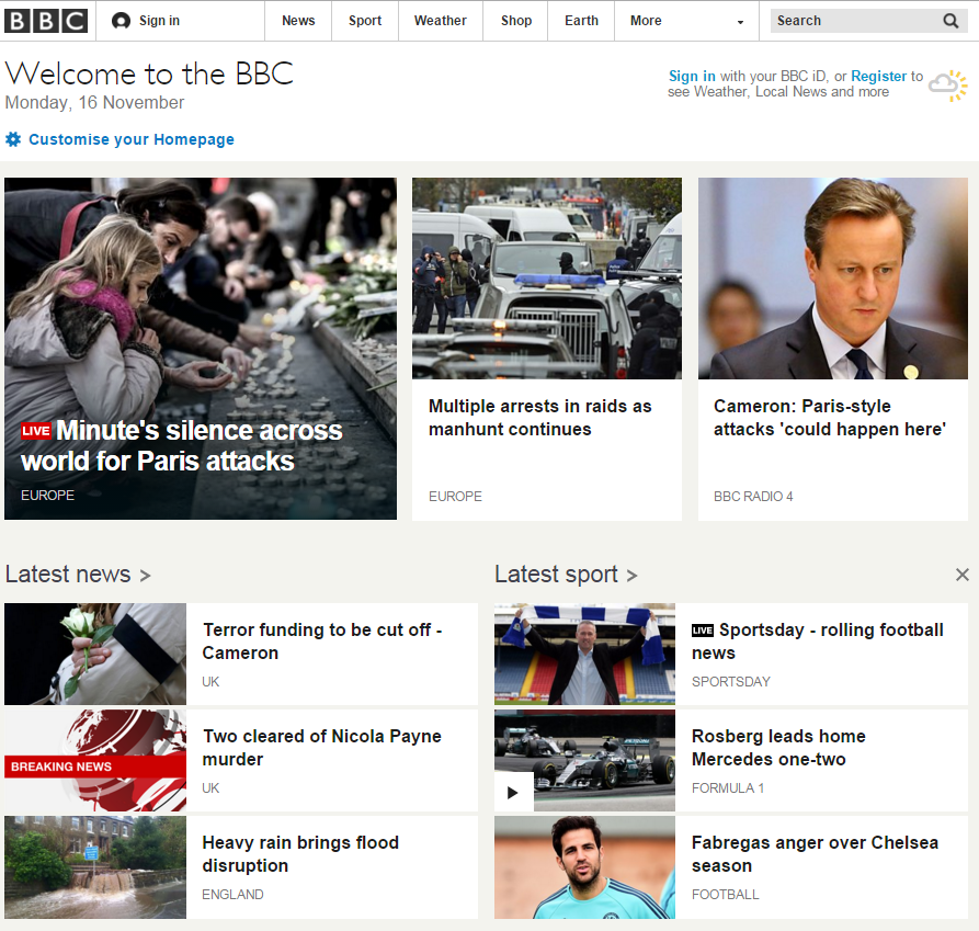 BBC on the WWW: the website from 1996 to now - Interhacktives