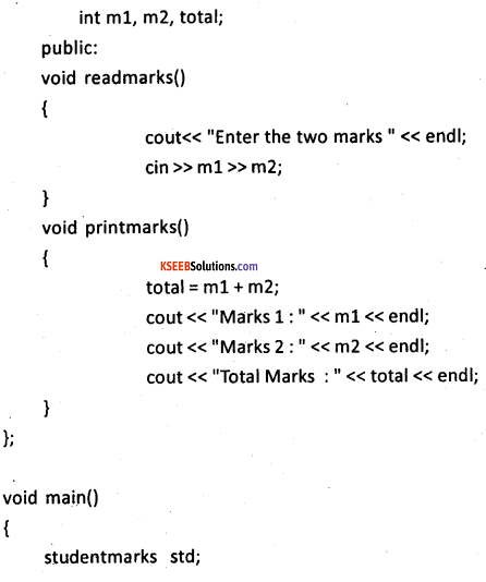 2nd PUC Computer Science Model Question Paper 3 with Answers - KSEEB Solutions
