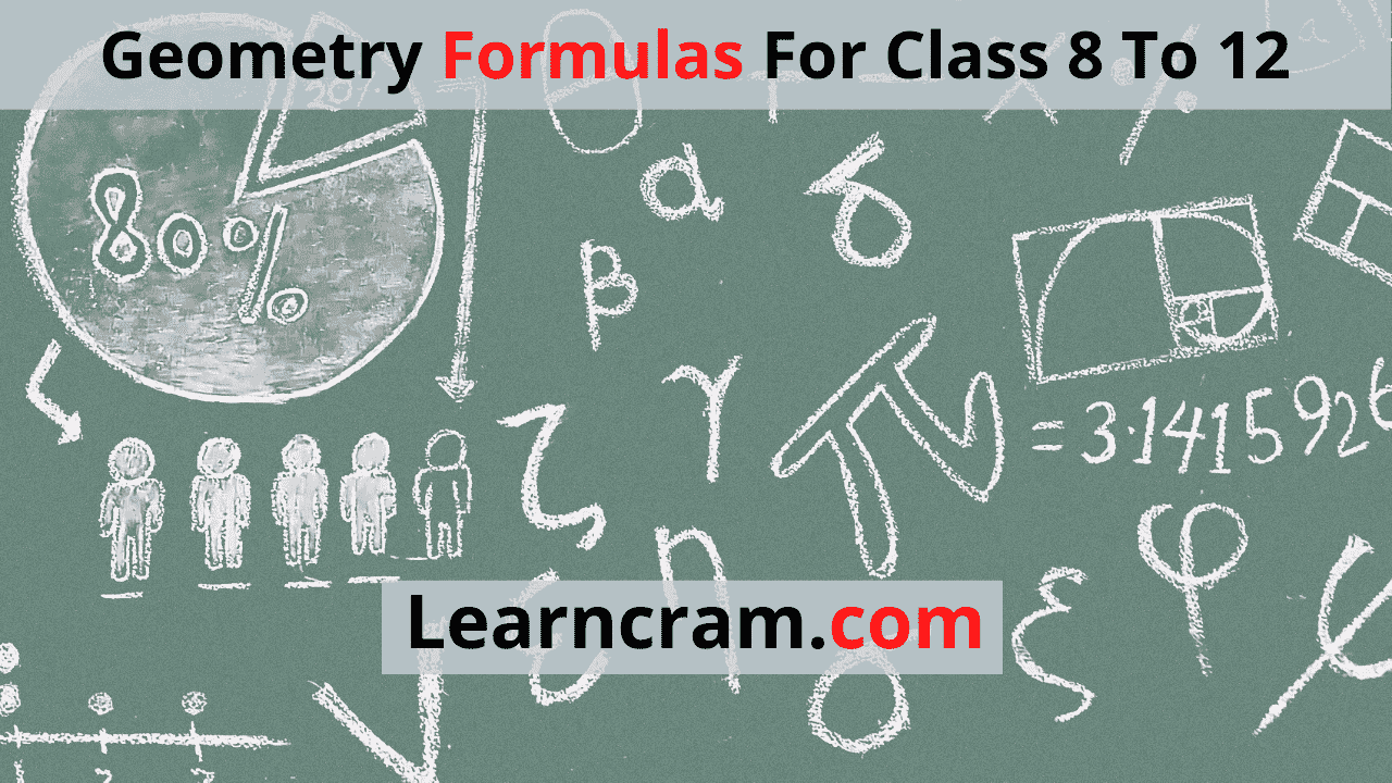 Geometry Formulas for Class 12, 11, 10, 9, 8 – Learn Cram