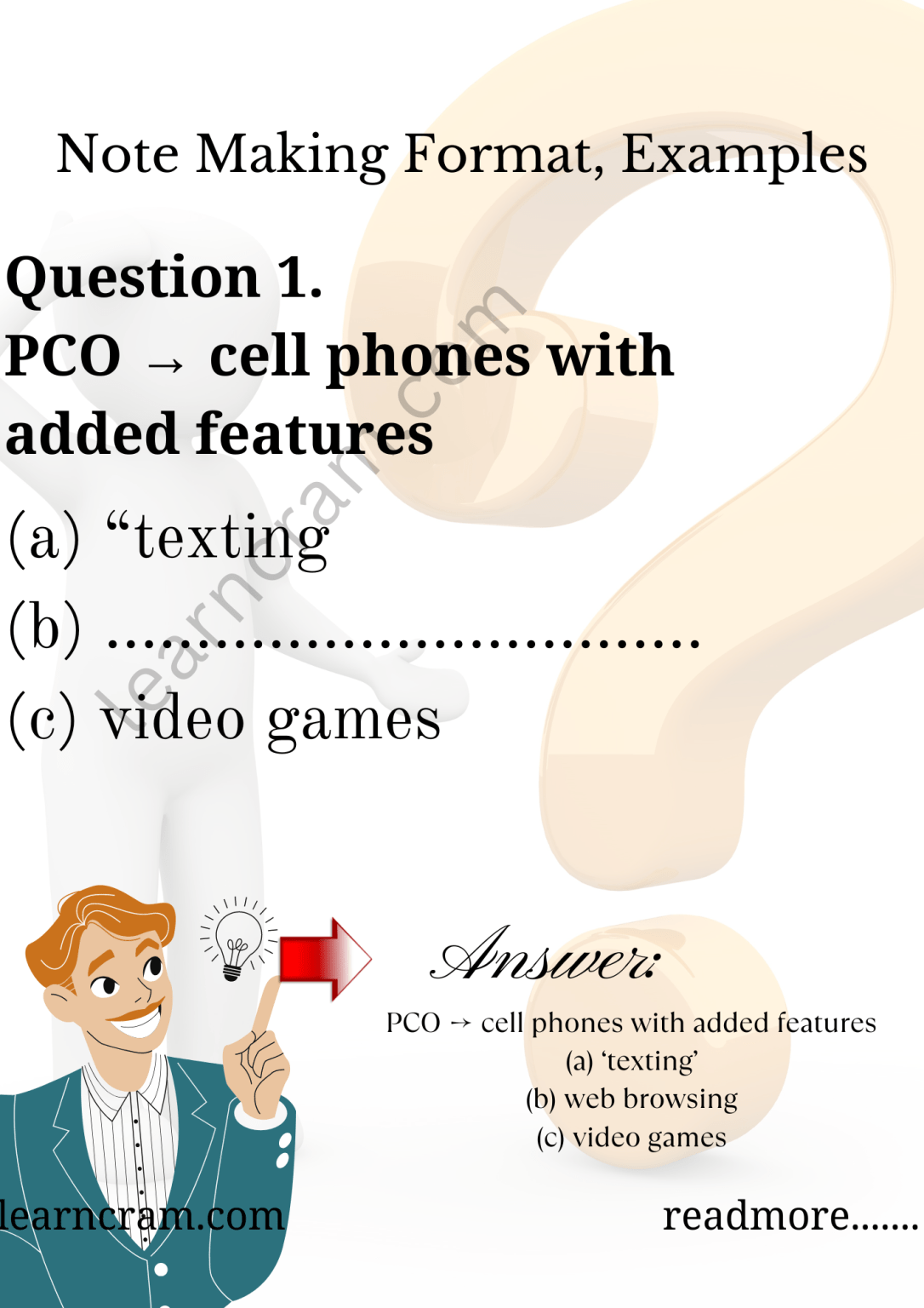 Note Making Class 12 CBSE Format, Examples – Learn Cram