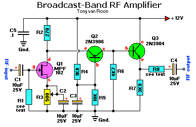 Schematic Diagram Of Rf Amplifier - Circuit Diagram