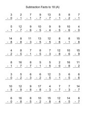 Basic Math Fact Practice Worksheets To Print Learning Basic Math