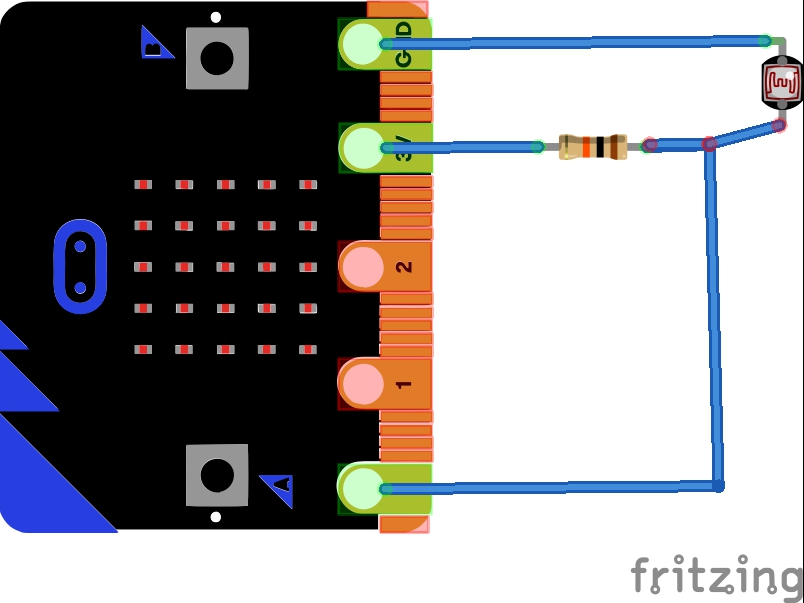 Microbit And Light Dependent Resistor Example In Micropython Learn