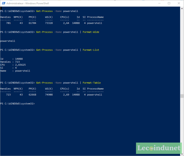 Comment ouvrir et utiliser PowerShell avec Windows 10 - Lecoindunet