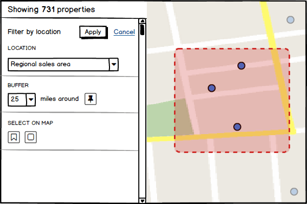 Spatial Filter Ui Patterns For Map Applications