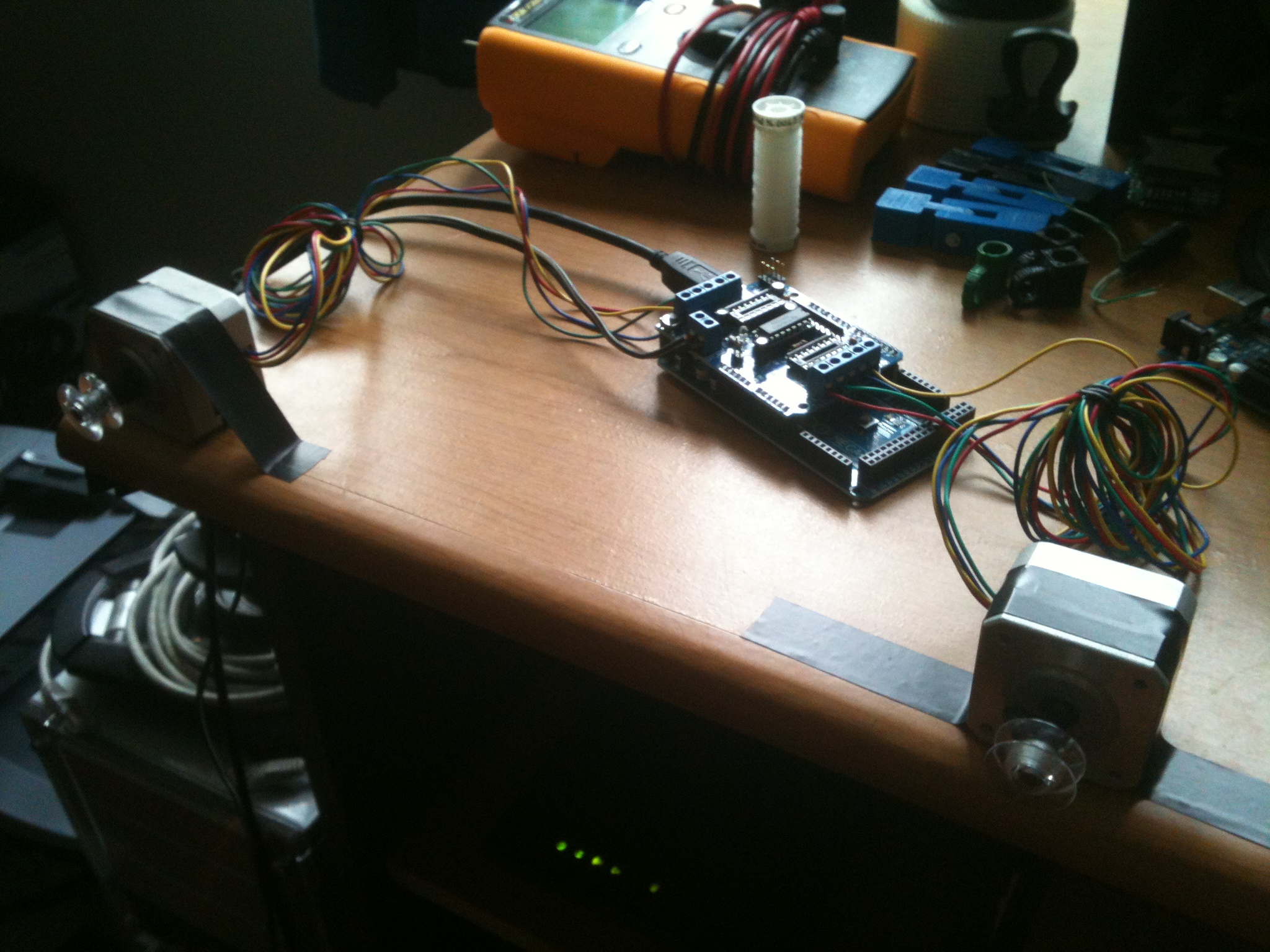 Drawing Lines Arcs And Halftones With A Wall Hanging Arduino Drawbot Marginally Clever Robots