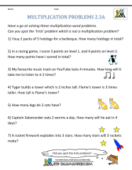 Multistep Word Problems Grade 4