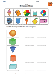 Matching 3d Objects Worksheet For Kindergarten This Packet Is Jammed 
