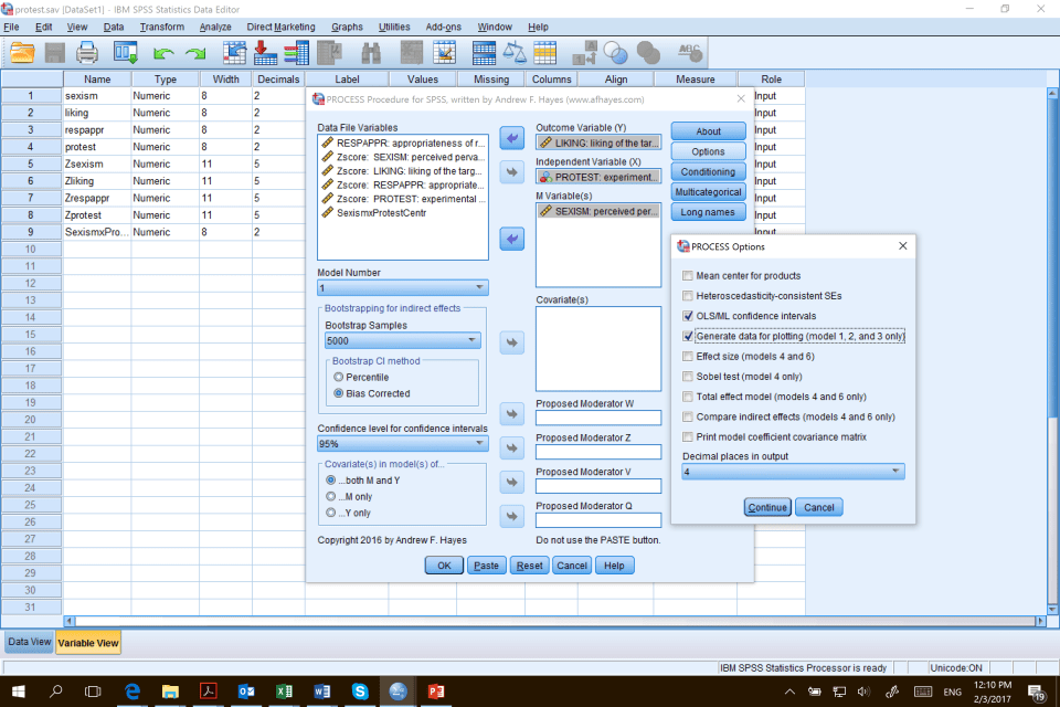 Graphing Conditional Indirect Effects With Process And Excel Template Md2c