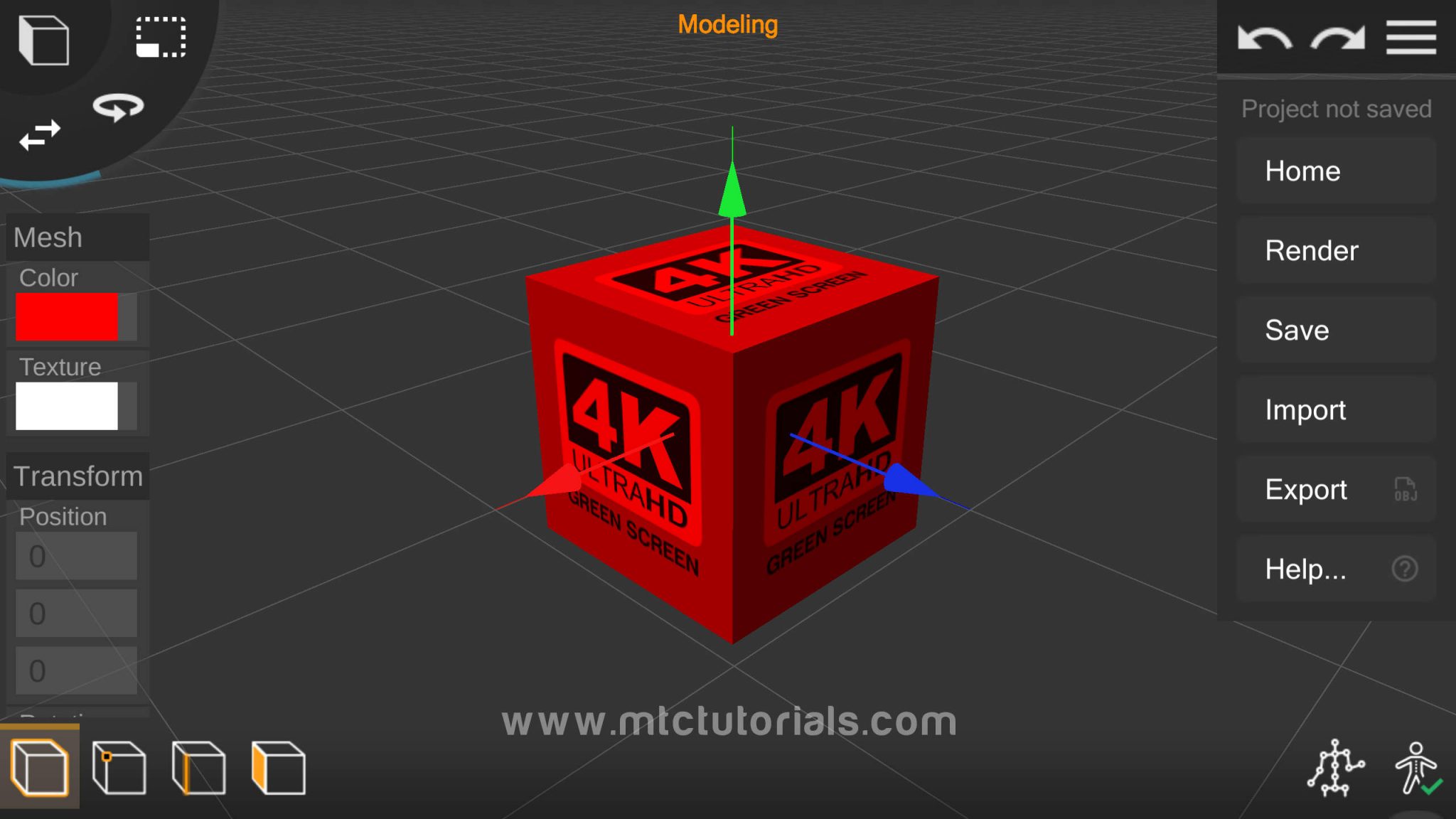 Create A Professional 3d Animations Using Your Mobile Phone Download Android App Mtc Tutorials 0290