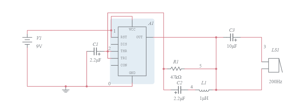 Metal Detector Circuit With Ic 555 Circuit Diagram
