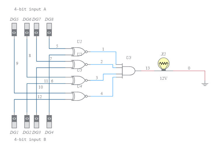 4 bit comparator circuit diagram - Circuit Diagram 4 bit comparator circuit diagram - Circuit Diagram