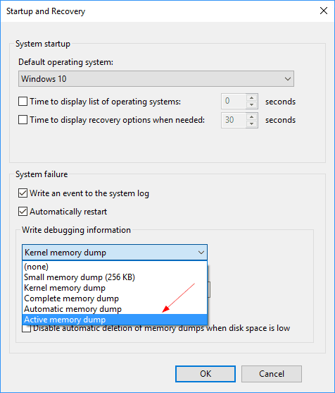 Windows 10 Tip: What is Active Memory Dump - Next of Windows