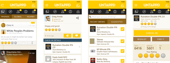 Untappd app for Windows Phone updated with new features | Nokiapoweruser