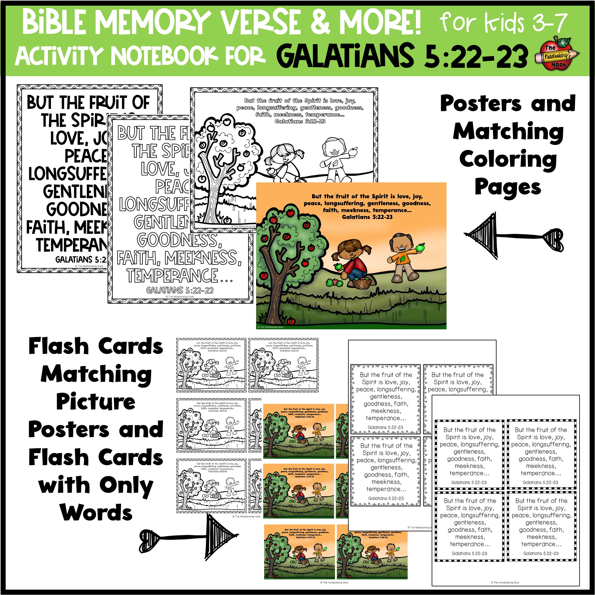 Bible Memory Verse of the Week Activity Notebooks for Kids 3+ KJV – The ...