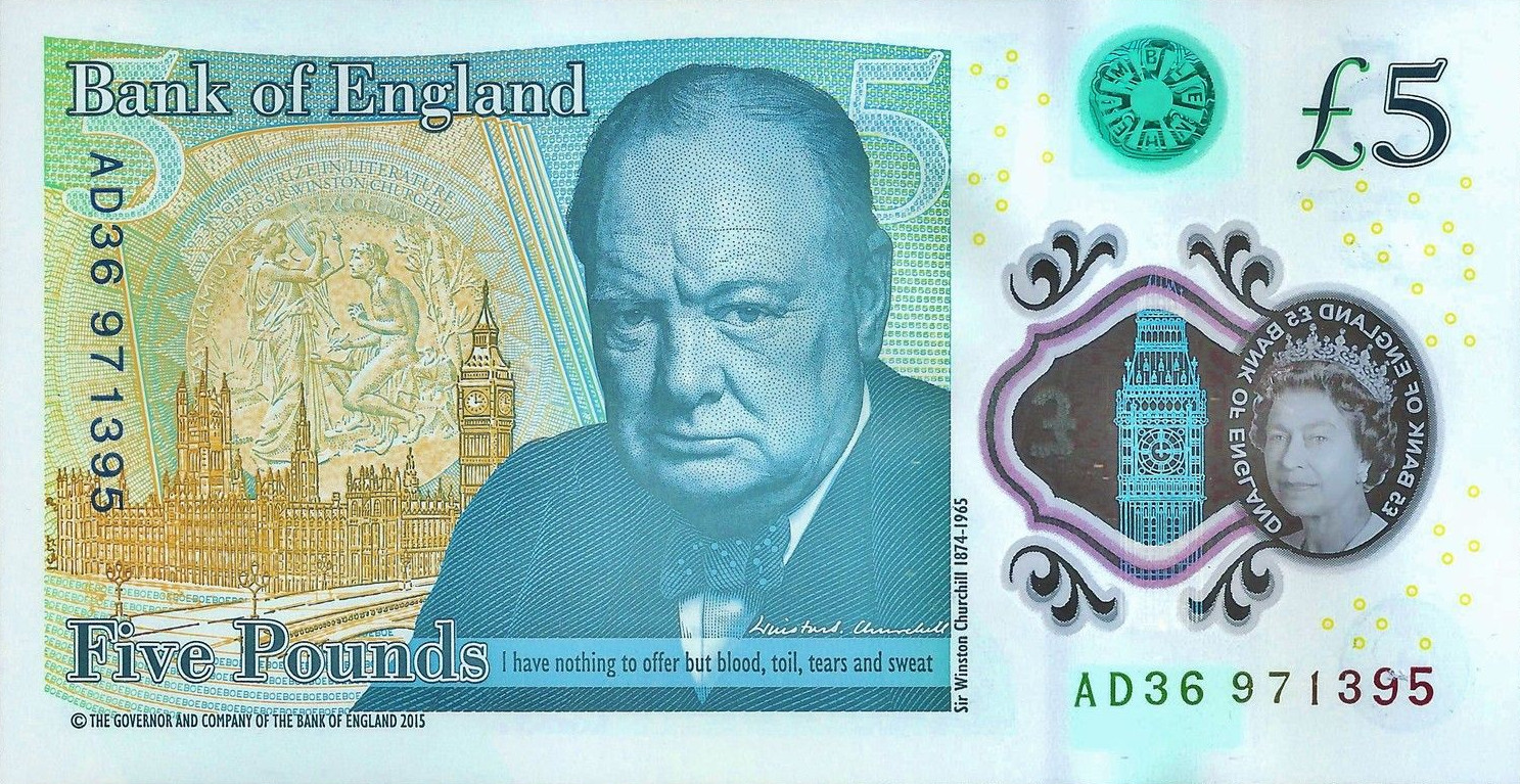 Reino Unido emite nuevo billete de 5 libras | Numismatica Visual