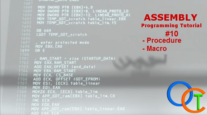 Assembly Programming Tutorial 10 Procedure E Macro Oneclicktutorial