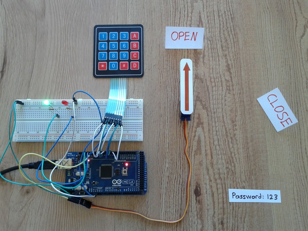 Arduino Door Lock Using 4×4 Keypad And Servo Motor Open Electronics