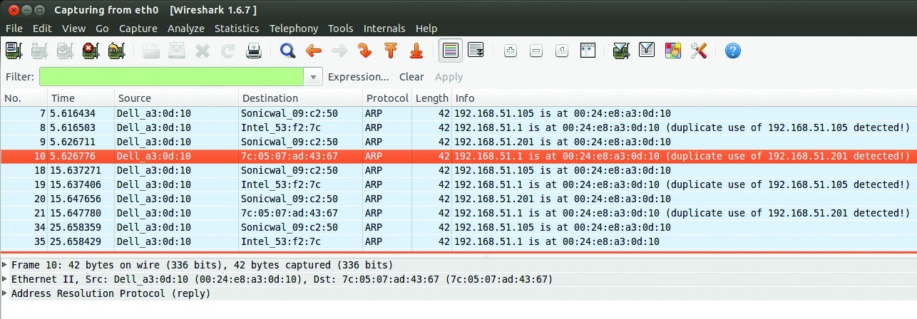 Use Wireshark to Detect ARP Spoofing