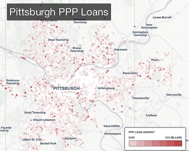 Where Pittsburgh's PPP money went: Search our map and database ...