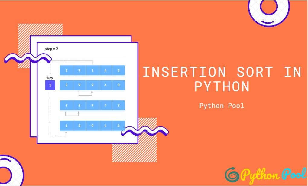 Insertion Sort in Python [Program, Algorithm, Example] - Python Pool