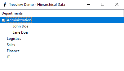 Tkinter Treeview - python tutorials