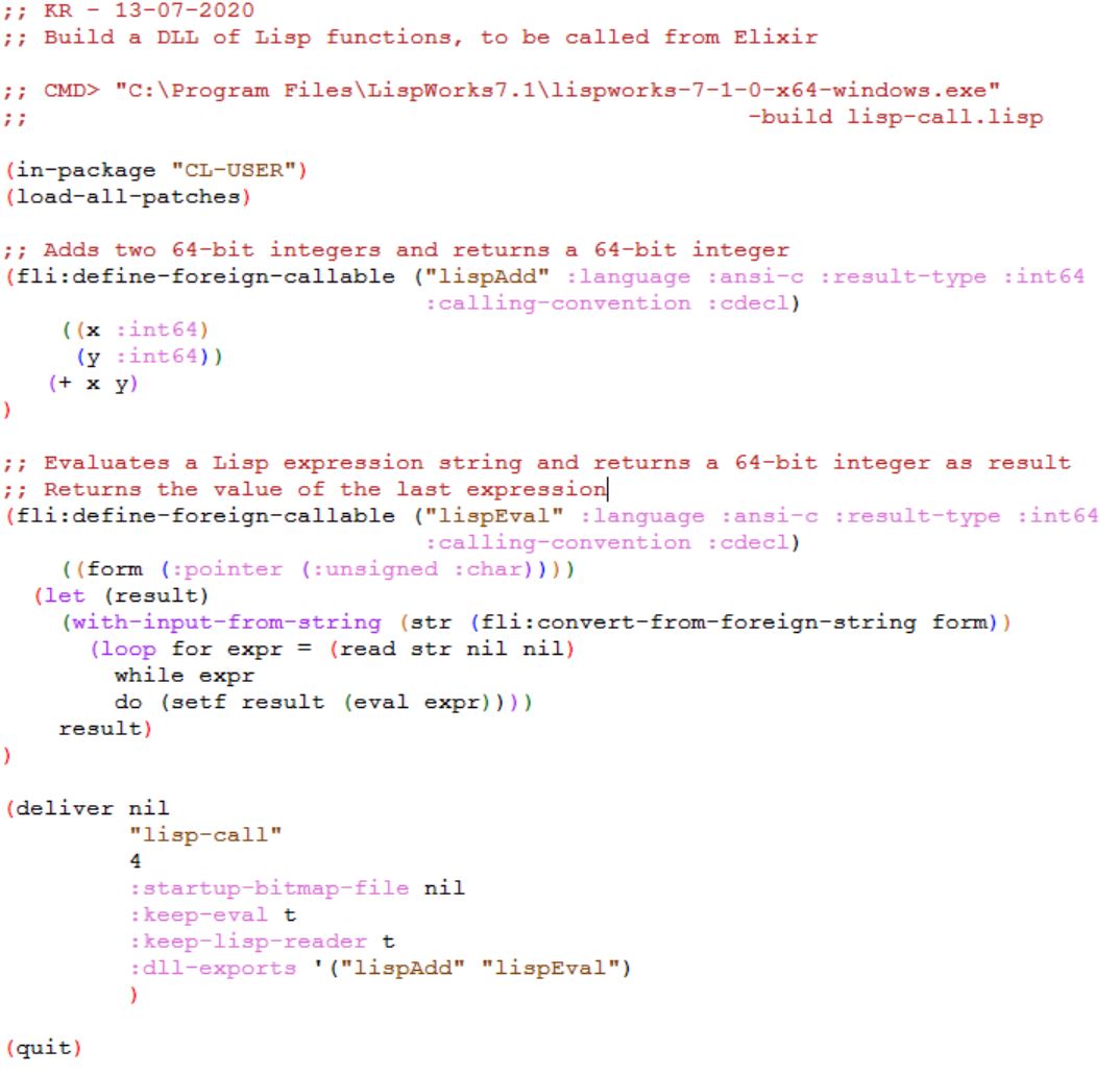 Calling Lisp Functions from Elixir : Rangarajan Krishnamoorthy on ...