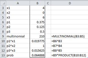 Multinomial Distribution | Real Statistics Using Excel