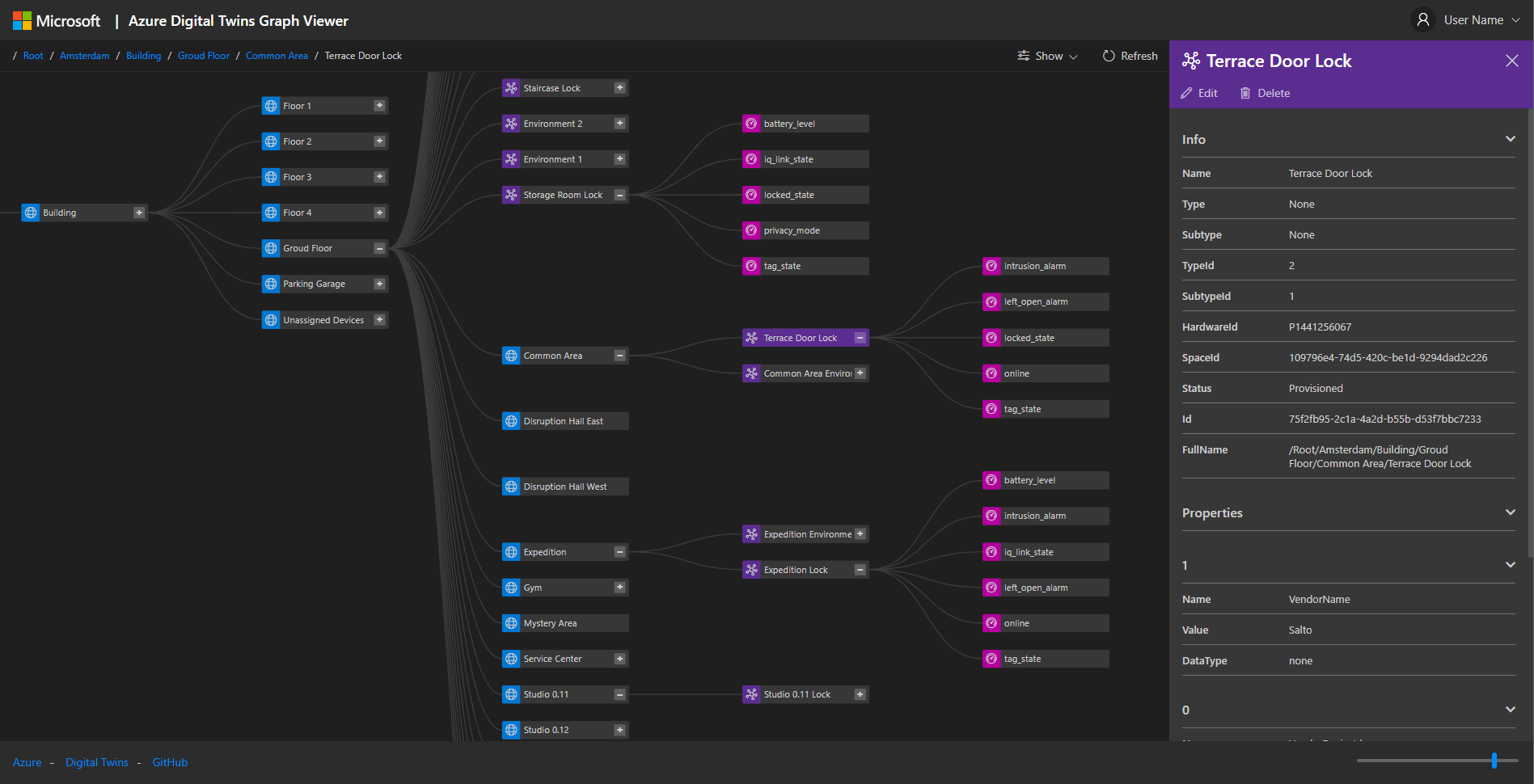 Azure Digital Twins Spatial Graph Viewer - risual