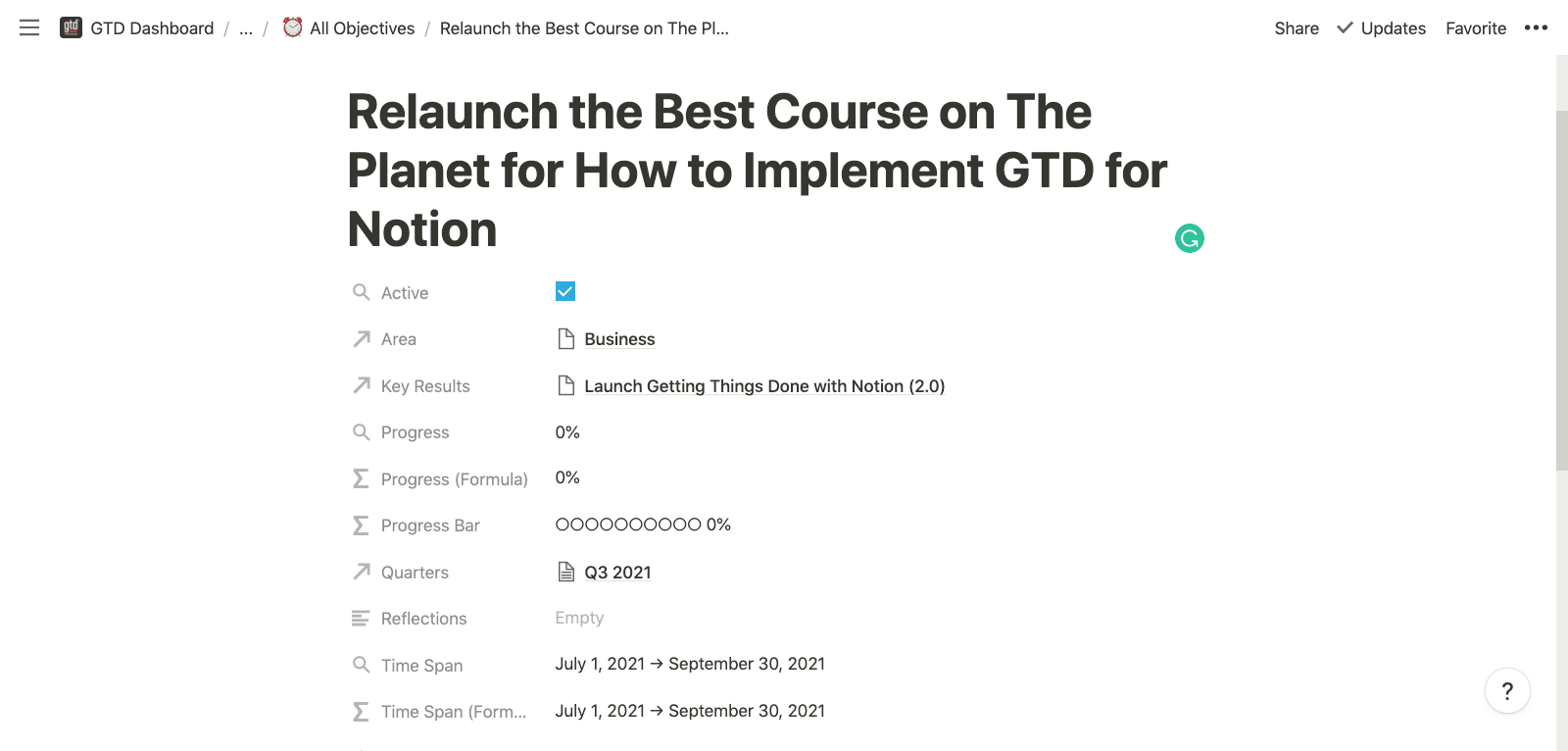 Notion OKRs: How I Set and Achieve My Biggest, Most Ambitious Goals