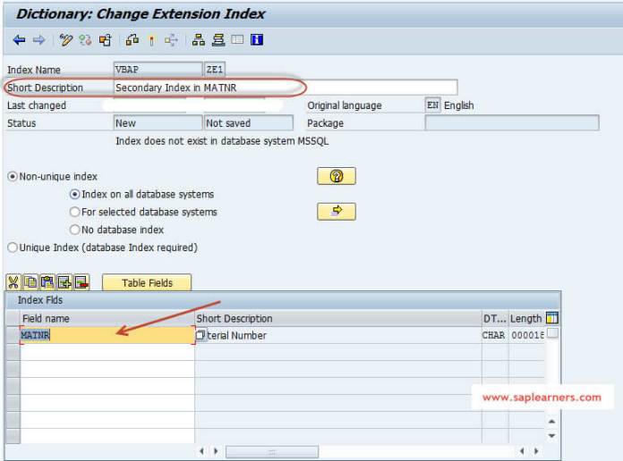 Extension Index In Sap Abap