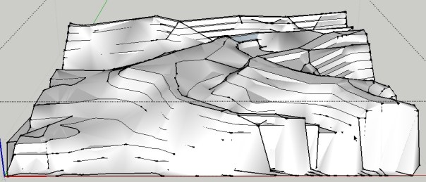 Creating a Topography Mesh from Flat Contours in SketchUp Tutorial ...