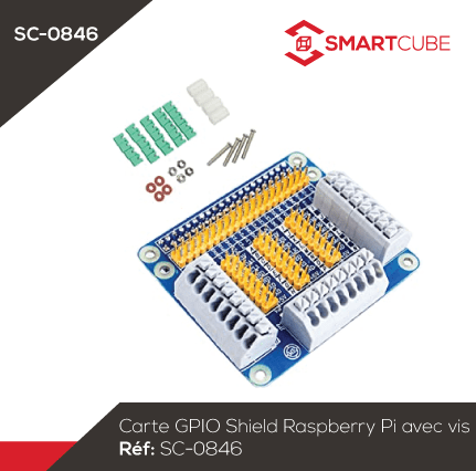 Carte d’extension GPIO Shield Raspberry Pi pour Raspberry PI 4B / 3B ...