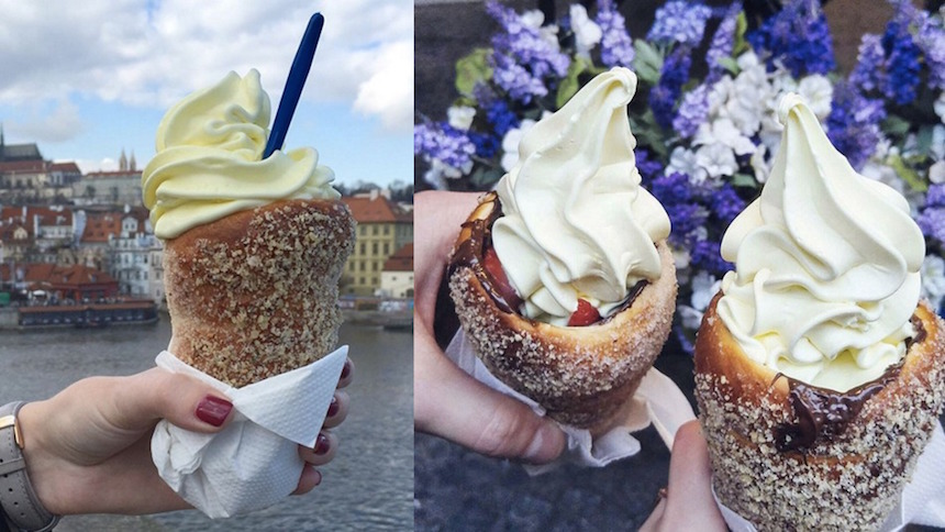 Un sueño hecho realidad: Helados con conos de dona | Sopitas.com