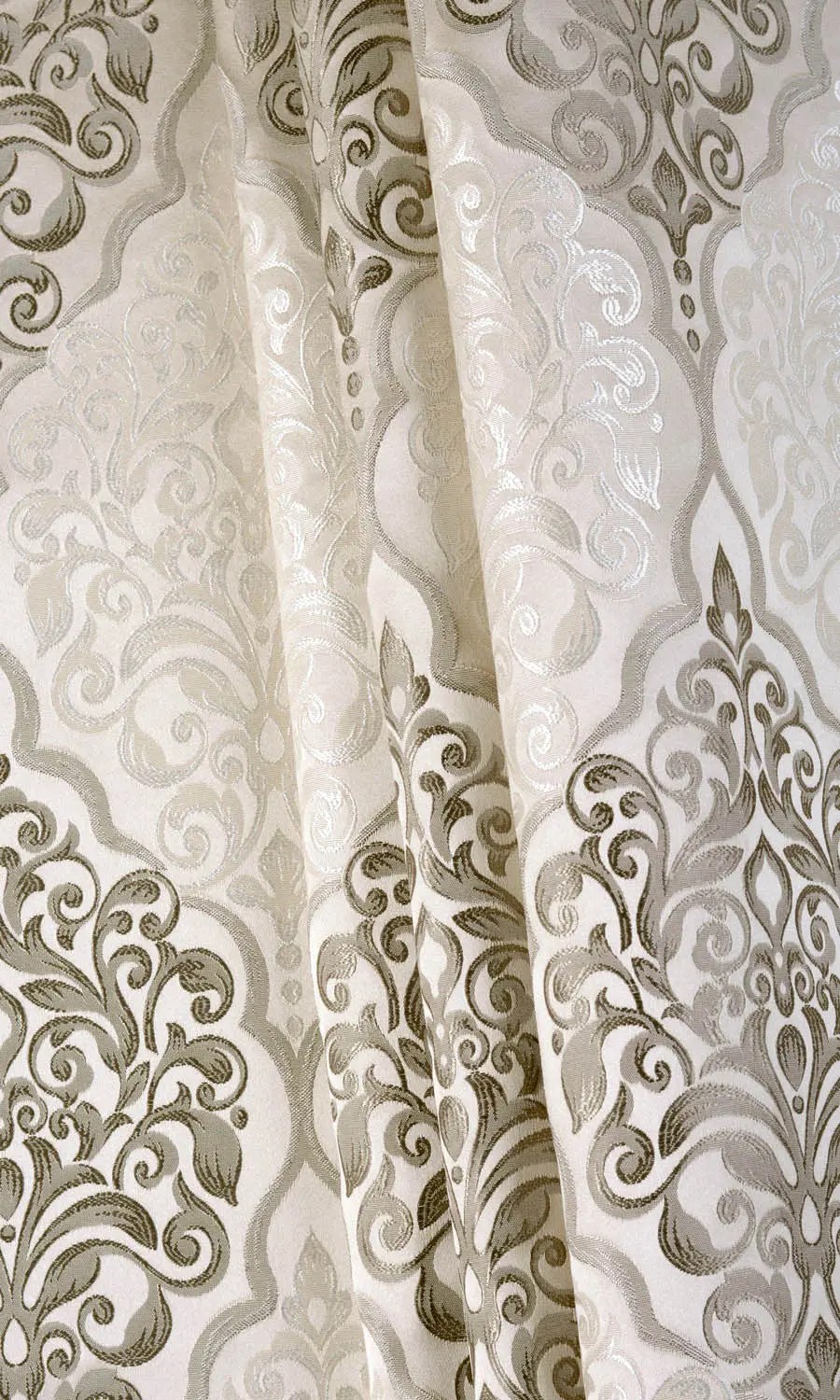 'Baroque' Made-to-Order Custom Print Window Fabric Sample (Beige)