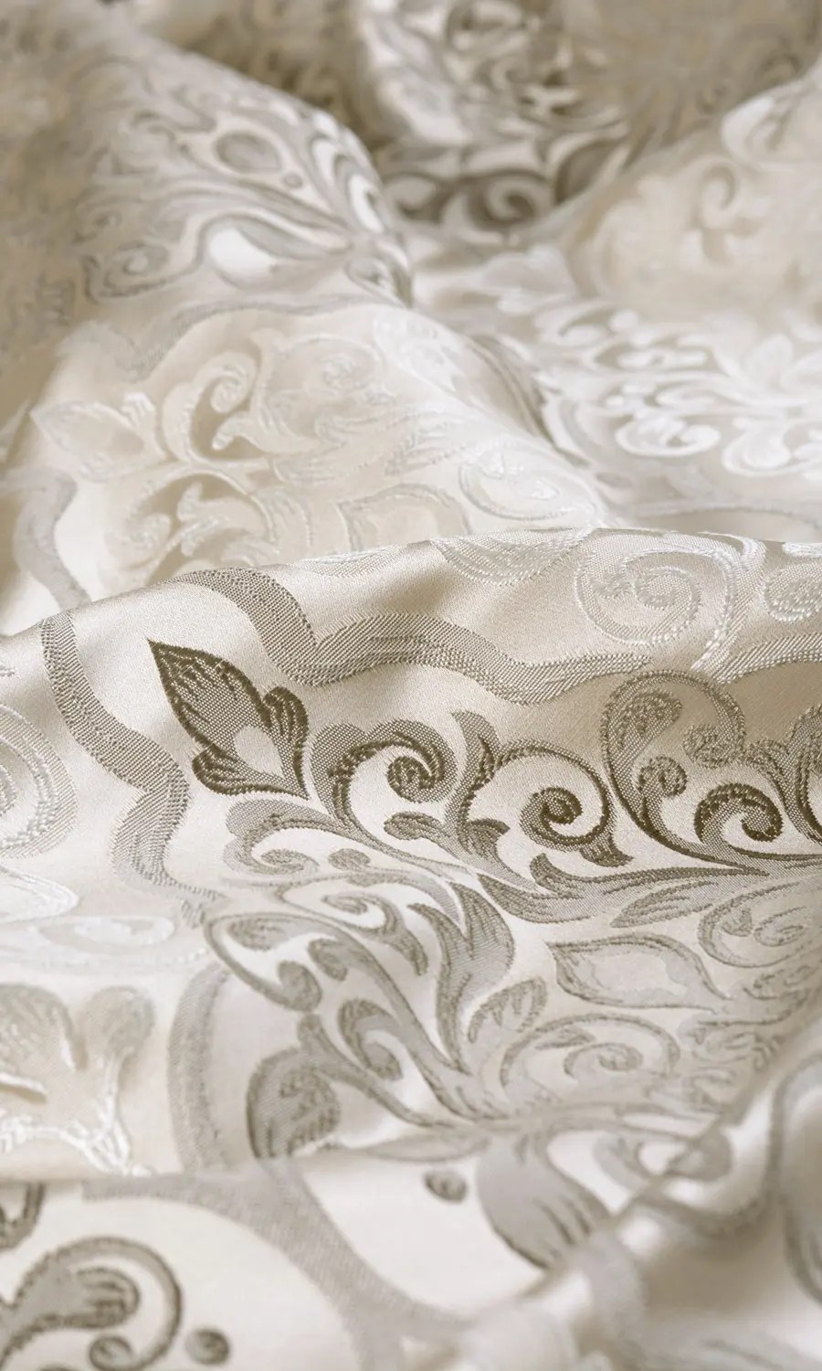'Baroque' Made-to-Order Custom Print Window Fabric Sample (Beige)