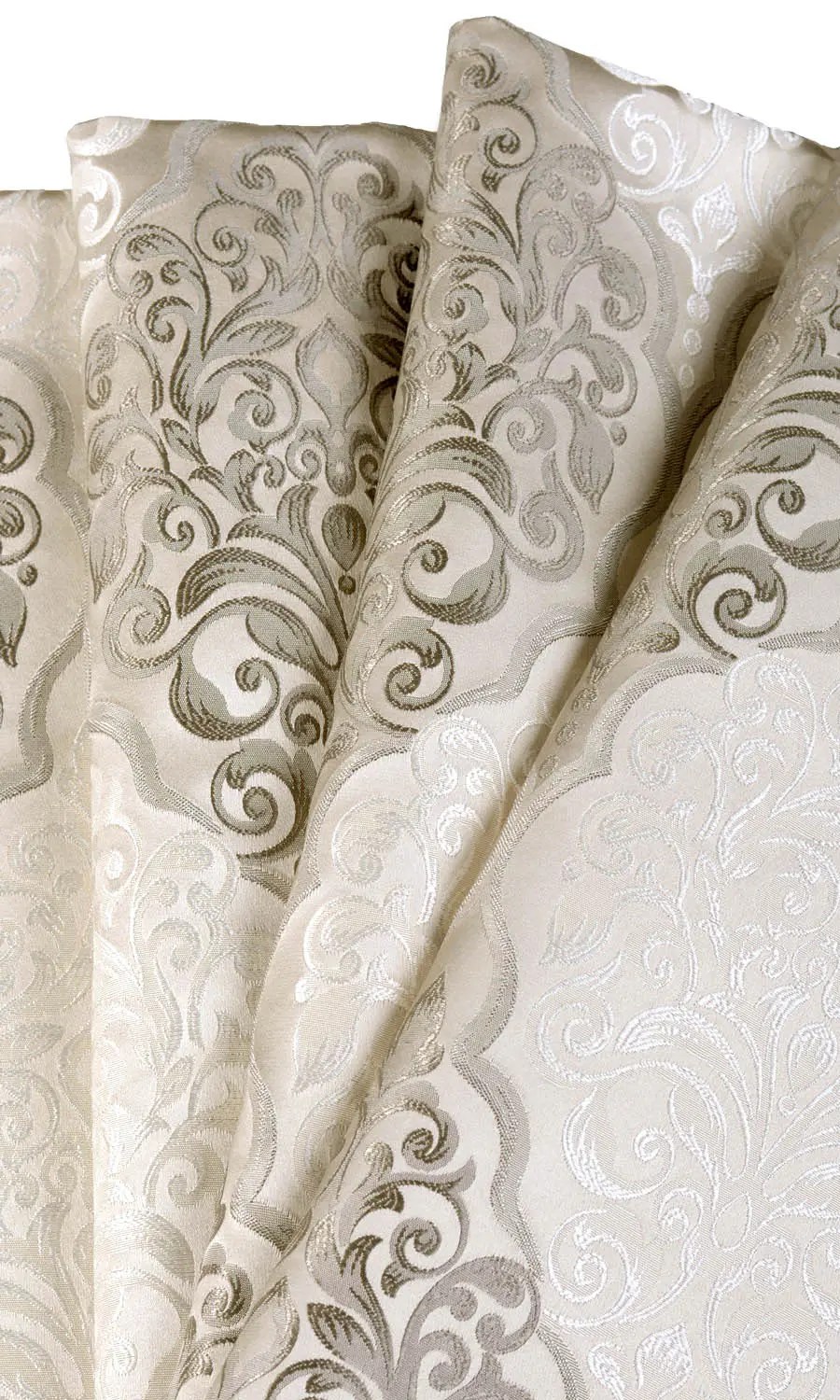 'Baroque' Made-to-Order Custom Print Window Fabric Sample (Beige)