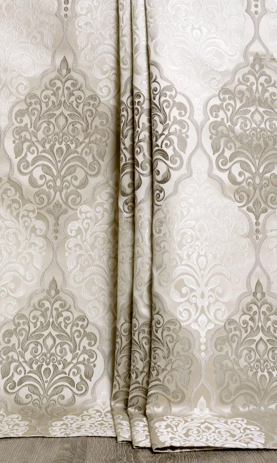 'Baroque' Made-to-Order Custom Print Window Fabric Sample (Beige)