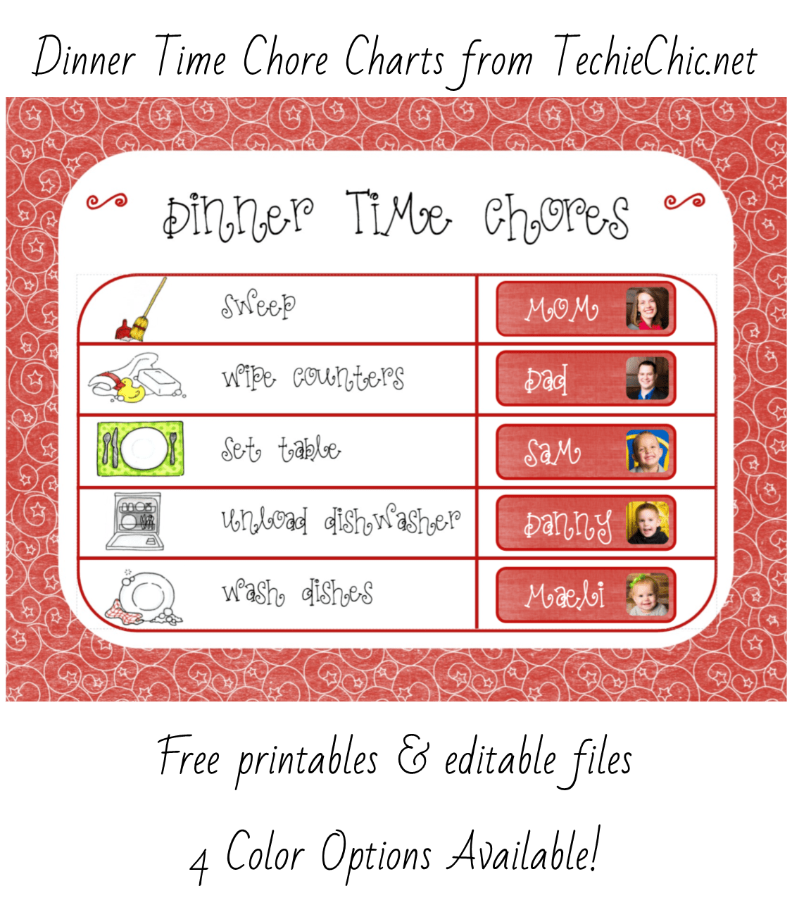 Dinner Chore Chart – HaiTechMama