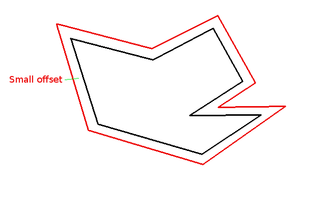 How to obtain a small offset around a polyline? (AutoCAD .net API) - Tek1