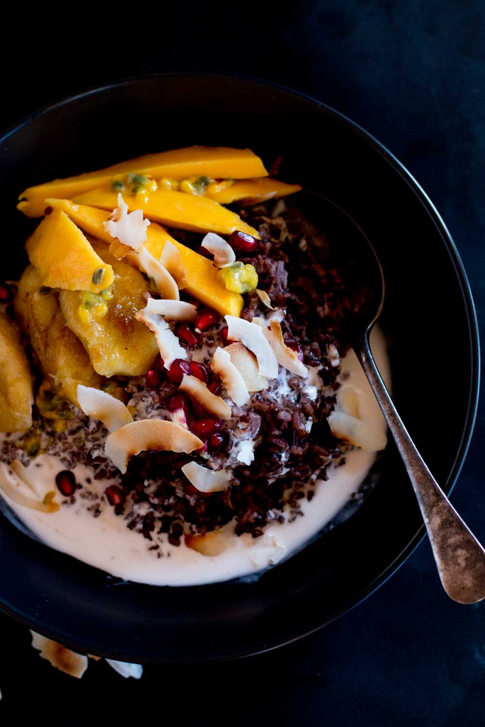Mango & Coconut Black Sticky Rice Pudding + Cambodia | The Brick Kitchen