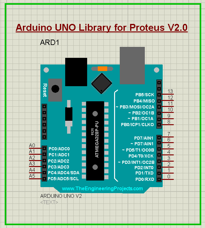 Arduino Uno R3 Schematic Proteus » Circuit Diagram