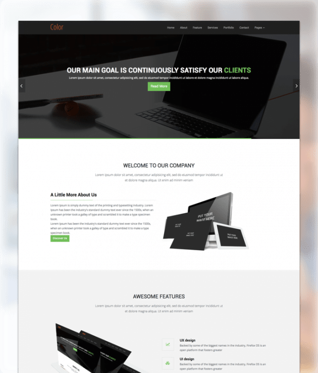Color HTML5 Template Premium - ThemeintheBox.com