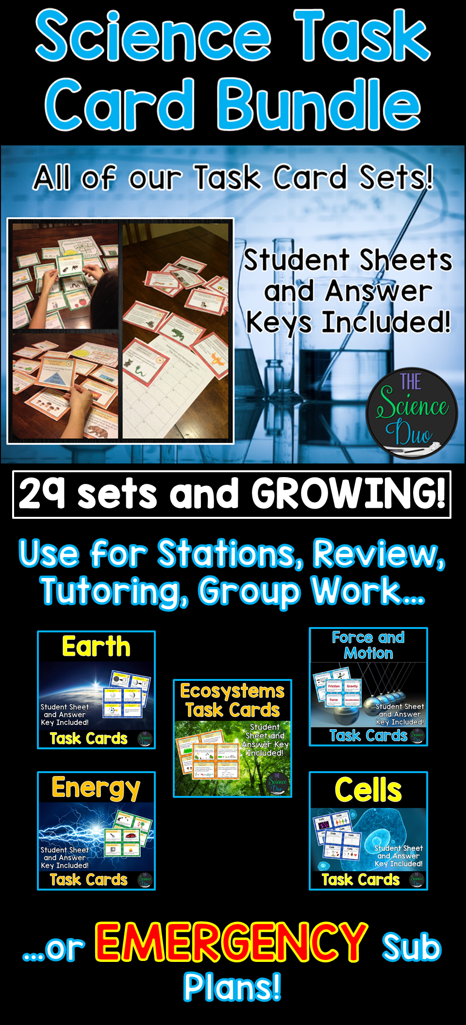 Increase Student Engagement with Task Cards - The Science Duo