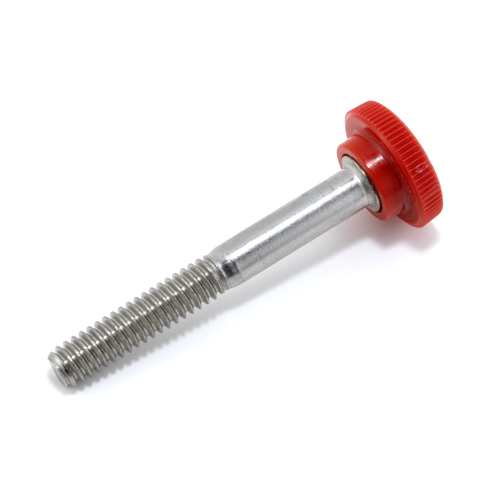 1/4"-20 X 2" Red Knurled Round - Thumb Screw Depot®