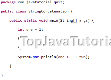 StringConcatenation - Top Java Tutorial