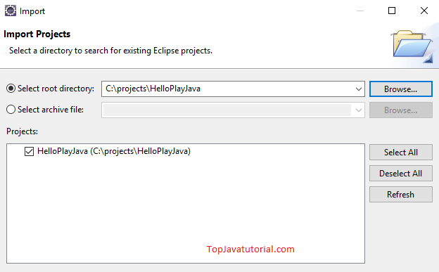 Play Framework Introduction for Java using Eclipse - Top Java Tutorial