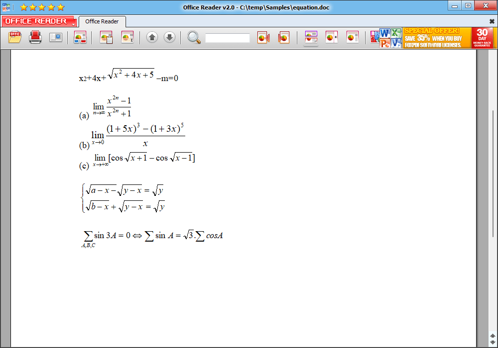 Office Reader 2.0, the best Word/Excel/Powerpoint/RTF/PDF viewer with ...