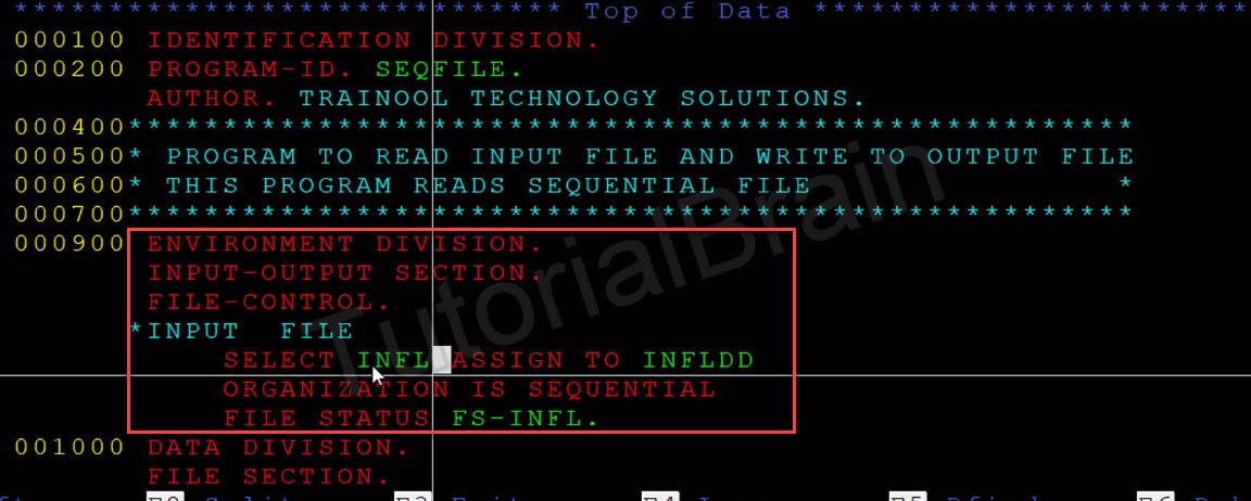 COBOL File Handling Sample Programs — TutorialBrain